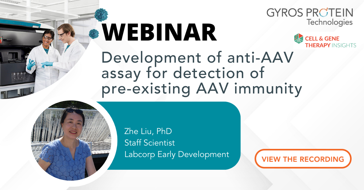 Dev. of anti-AAV assay for detection of pre-existing AAV immunity